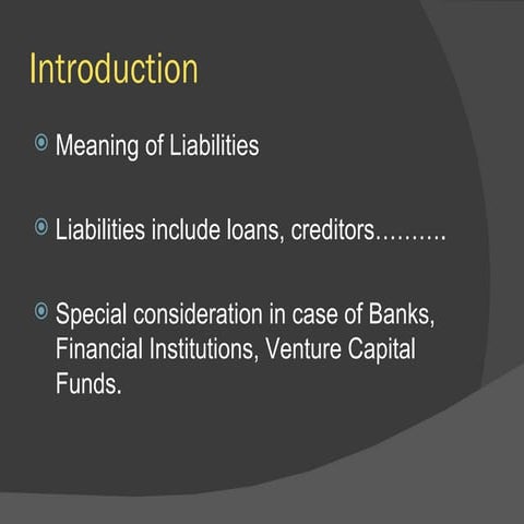 Audit Of Liabilities | PPT
