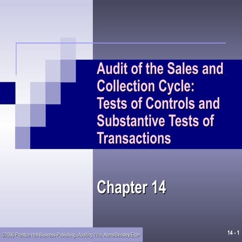 Audit of the sales and collection cycle | PPT