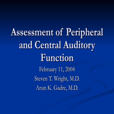 Auditory function-slides-2004-0211 2 | PPT