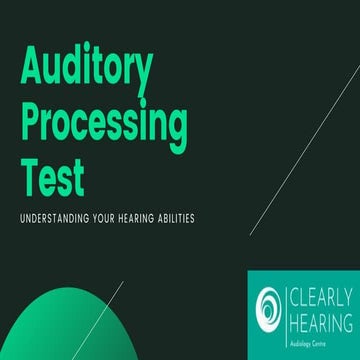 How do you test for auditory processing disorder? | PDF