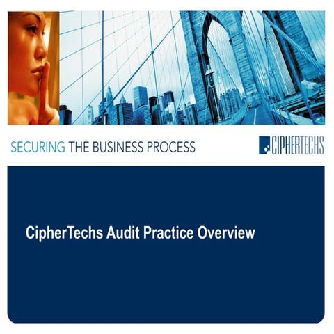 Audit Practice at CipherTechs | PPT