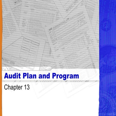 Audit plan and program | PPT