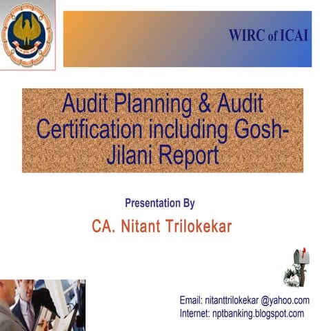 Audit planning for Bank Statutory audit in India | PPS