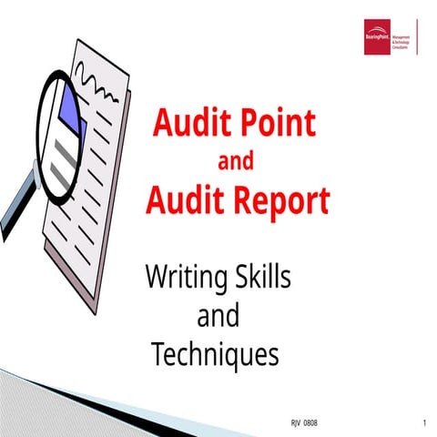 Audit Point and Audit Report Writing Skills and Techniques.ppsx