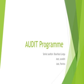 AUDIT Programme and audit report on tcs company .pptx