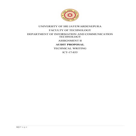 Audit proposal | PDF