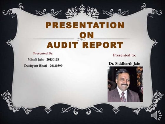 AUDIT REPORT [ AUDITING ] | PPTX