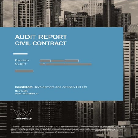 Civil Contract - Audit report | PDF