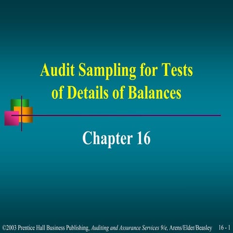 Perform audit testing in excel: Monetary Unit Sampling Method | PPT