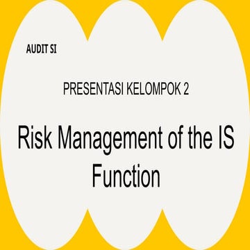 Audit SI (Chapter 6 Risk Management of IS Function).pptx