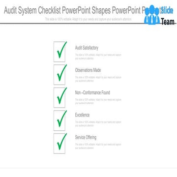 Audit System Checklist Powerpoint Shapes Powerpoint Presentation | PPT