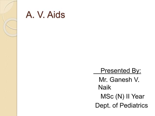 Three dimensional aids | PPTX