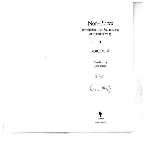 Non places | PDF