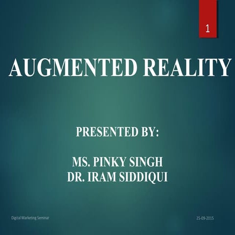 Augmented reality | PPT