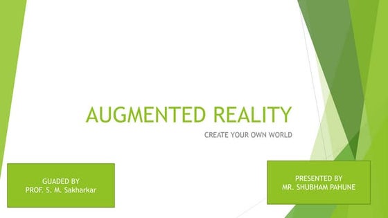 Chapter 5 - Augmented Reality.pptx
