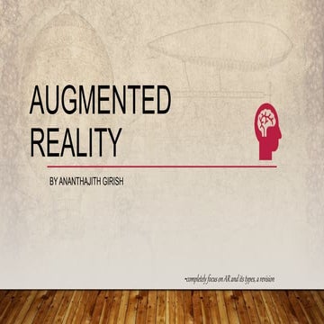 Augmented reality | PPT
