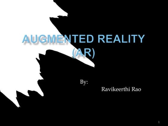 AUGMENTED REALITY PPT's | PPT | Cameras and Camcorders | Consumer ...