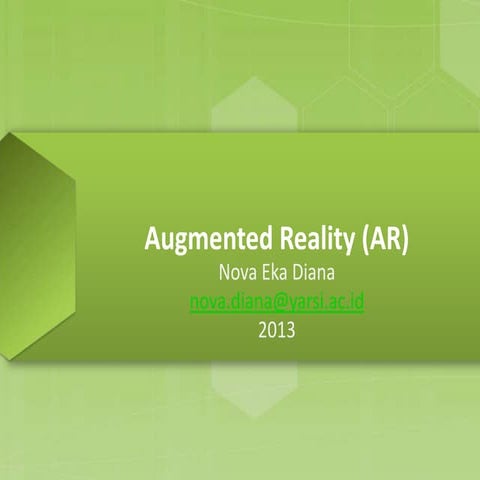 Augmented reality (ar) introduction | PPT