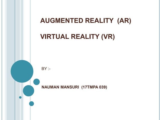Ar & vr | PDF