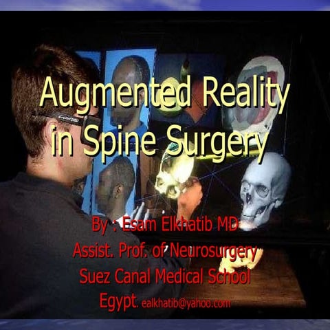 Augmented reality in spine surgery | PPT
