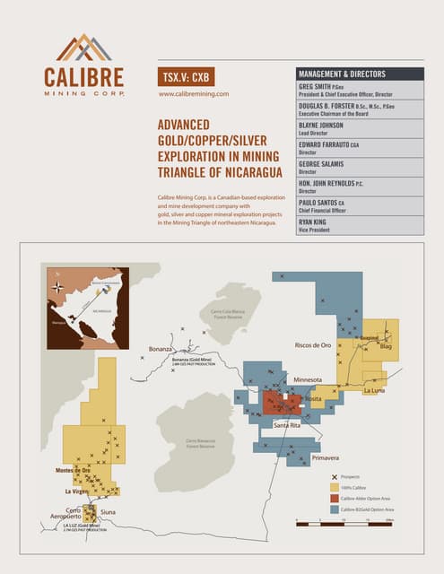 Calibre Mining Corp. Profile | PDF | Commodities | Economy