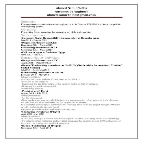 Resume | PDF