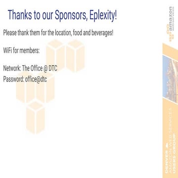 Denver Aws Meetup August 2018 Ppt