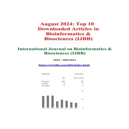 August 2024: Top 10 Downloaded Articles in Bioinformatics & Biosciences ...