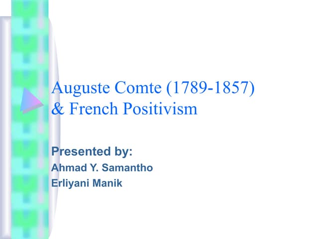 August comte | PPTX