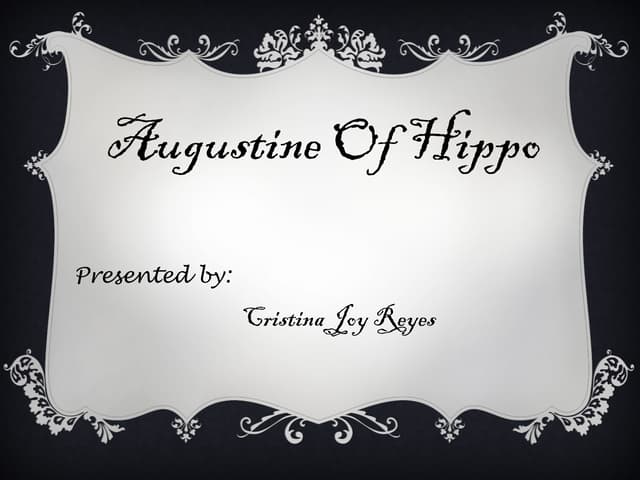 St. Augustine and St. Thomas Aquinas' Views about Self.pptx