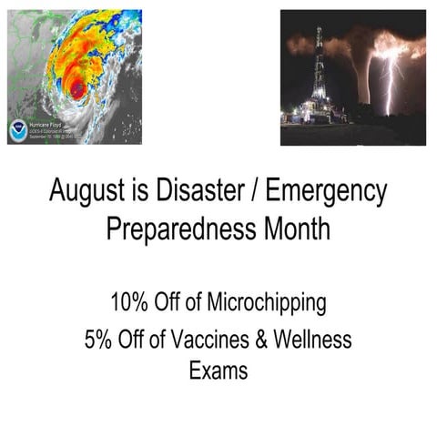 August is disaster preparedness month | PPT
