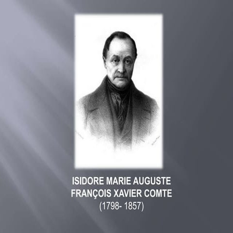 Augusto Comte | PPTX