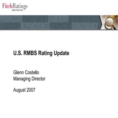 Summarising Past Changes in Australian RMBS Methodology | PDF