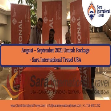 August – september2021 umrah package sara international travel usa | PPTX