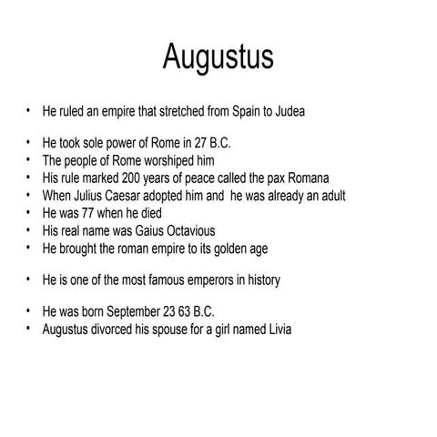 Augustus | PPT