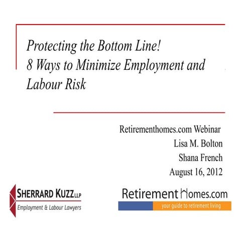 Protecting the bottom line: 8 ways to minimize employment and labour ...