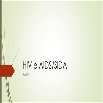 Aula-1-HIV-e-AIDS-SIDA.ppt.pdf um olhar diferenciado | PDF