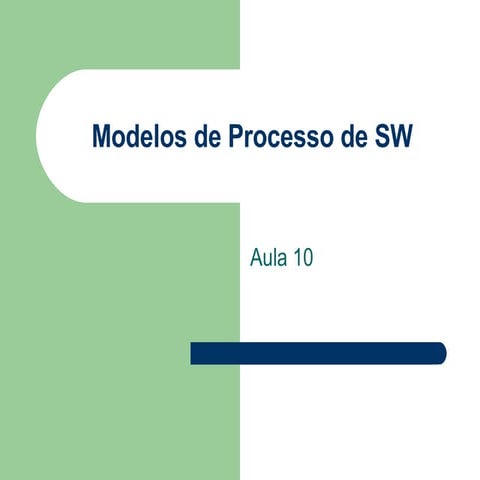 Modelos de Processo de Software | PPT
