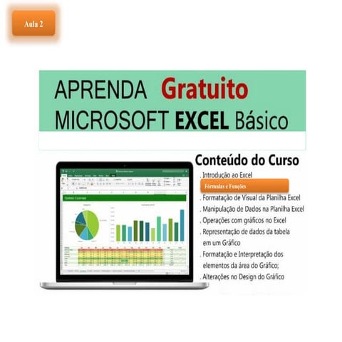 Aula-2 -Fórmulas Excel: Automatize o seu dia a dia | PPTX