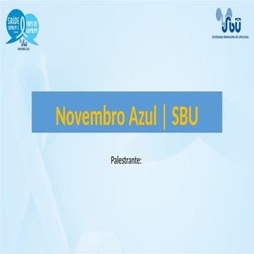 Aula sobre novembro azul palestra saúde masculina | PPTX