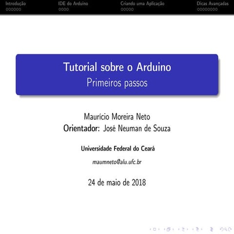 Aula De Arduino Primeiros Passos Ppt 4889