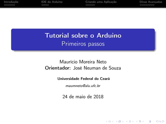 Aula De Arduino Primeiros Passos Ppt 4889