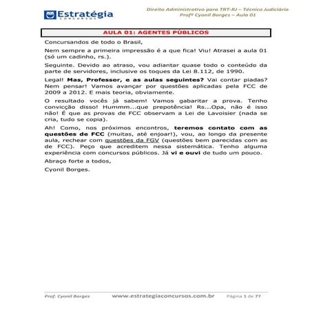 Aula 01 dir administrativo ok (1) | PDF