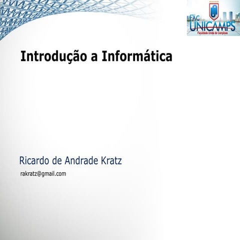 Aula 01: introdução à informática aplicada | PDF | Computing ...