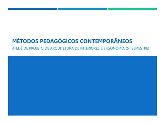 Slides Tendência Pedagógica Renovada Progressivista | PPT