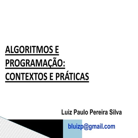 Aula 1 - Programação Estruturada primeira aula | PPTX