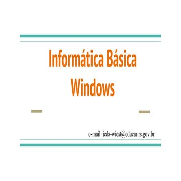 Material aula informática básica | PPTX