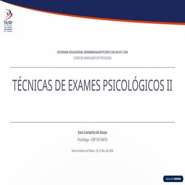 Teste de Atenção Difusa - Tadim tedif | PDF