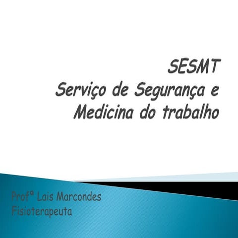 Introdução ao SESMT | PDF