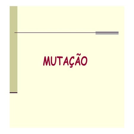 Agentes Mutagênico | PPTX